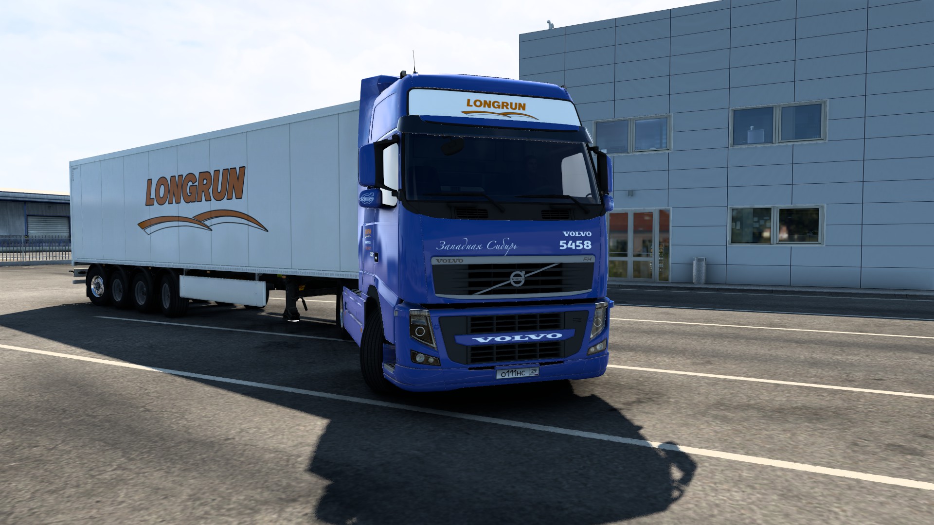 Скачать Euro Truck Simulator 2 "Комбо скинпак транспортная компания Longrun" - Скины
