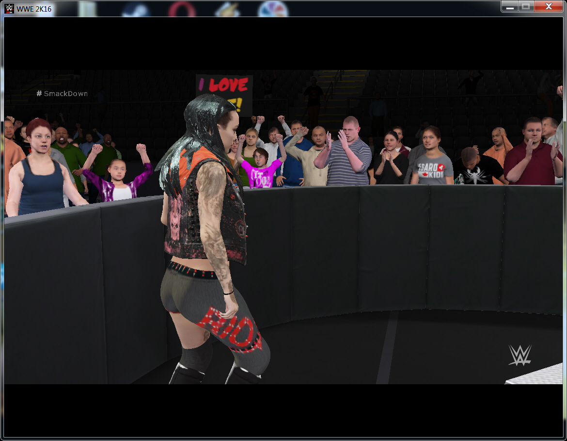 Скачать WWE 2k16 "Ruby Riot entrance model 2k18 port" - Геймплей