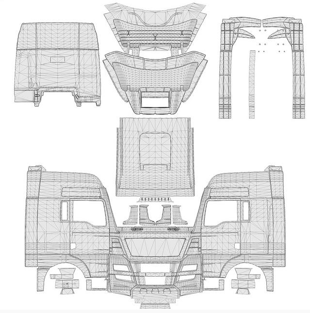 Скачать Euro Truck Simulator 2 "Template Man Euro6 (v1.34.х)" - Скины