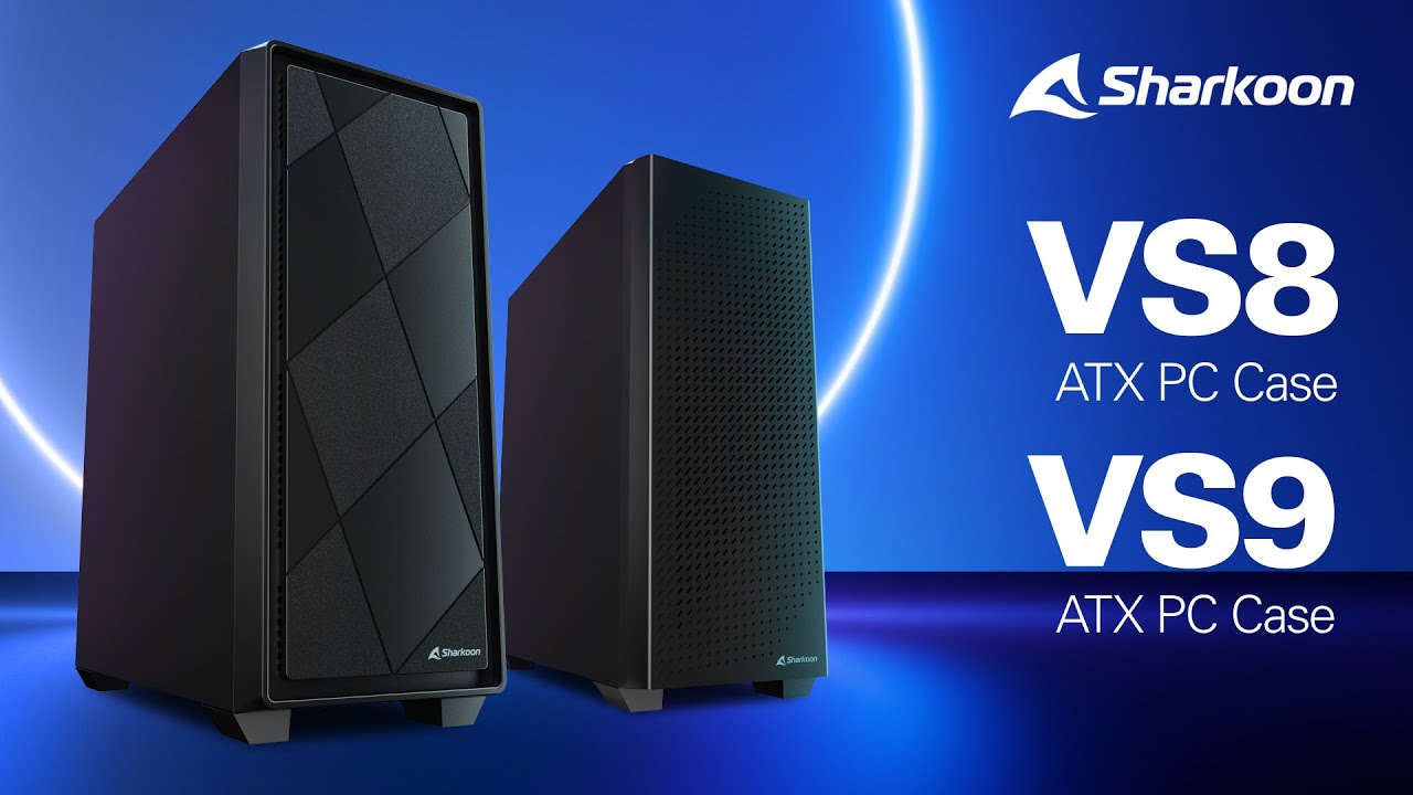 Sharkoon VS8 и VS9 - минималистичные универсальные корпуса