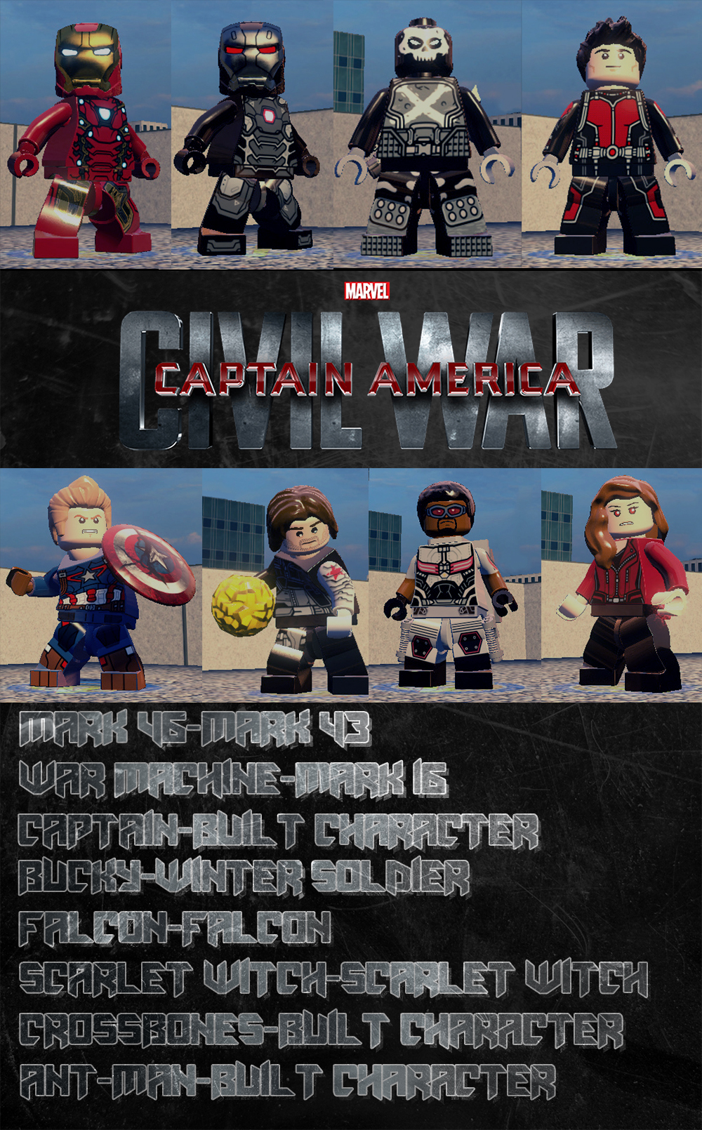 Скачать LEGO Marvel's Avengers "TexMod "Civil War" - Геймплей