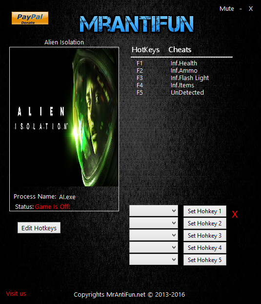 Трейнеры - Alien: Isolation