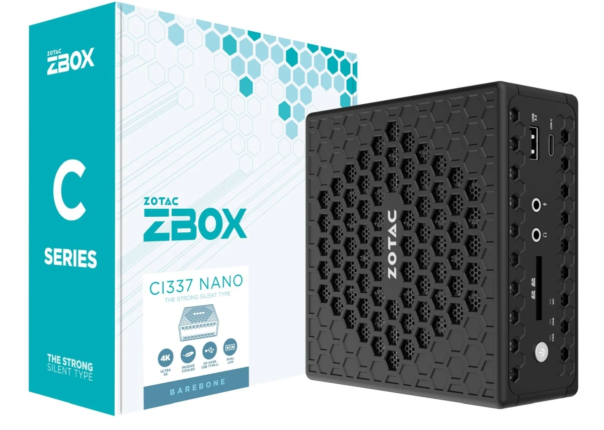 Представлен мини-ПК Zotac Zbox CI337 с пассивным охлаждением