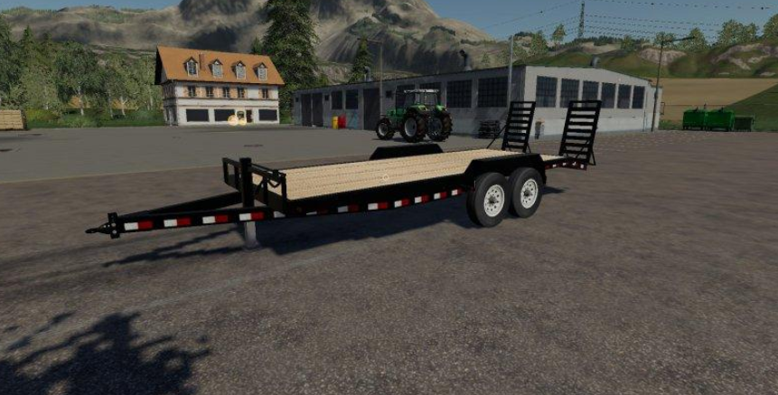 Скачать Farming Simulator 19 "Мод SKIDSTEER TRAILER V1.1 FS19" - Геймплей