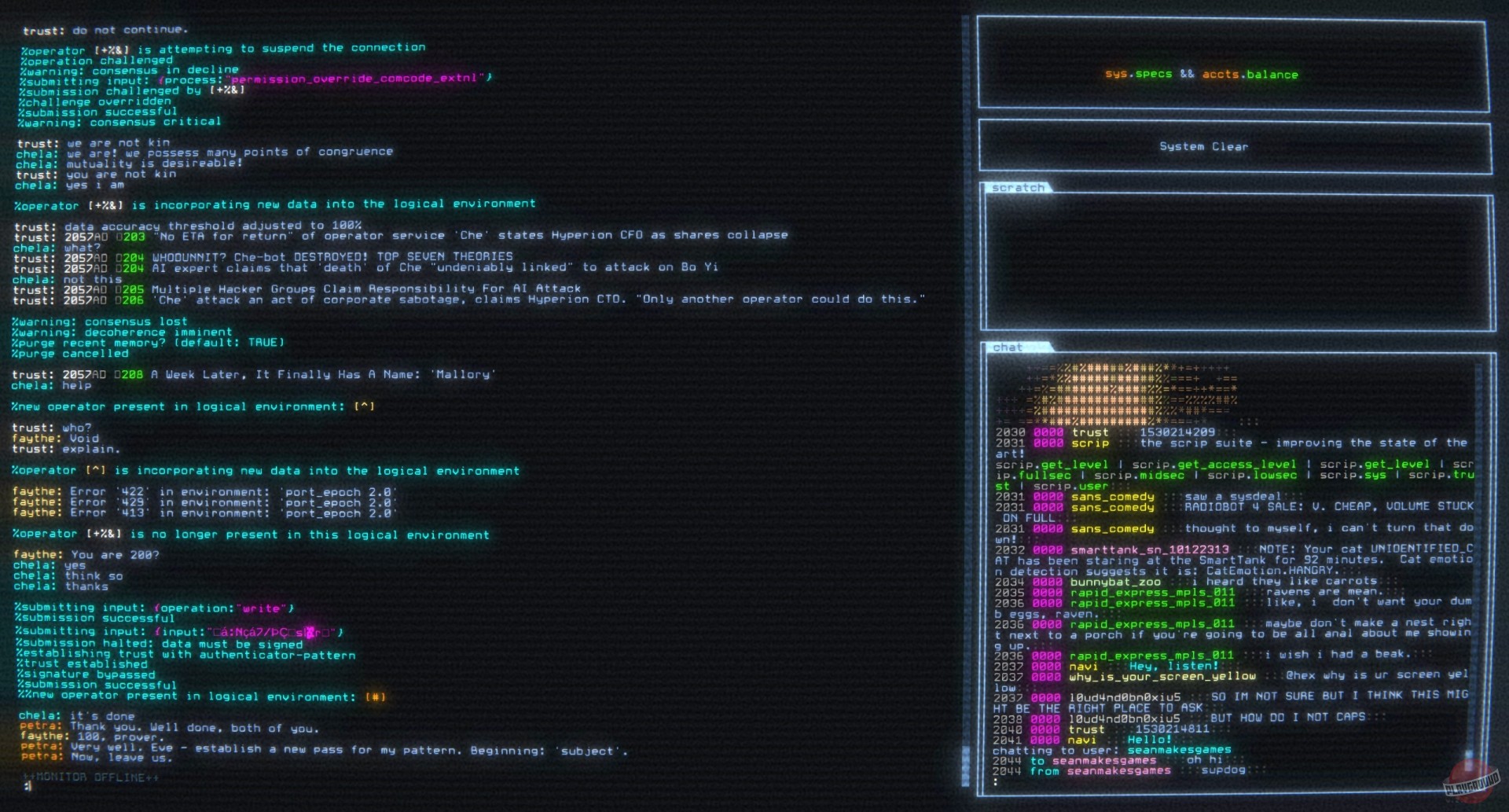 Скриншоты hackmud - галерея, снимки экрана, скриншоты