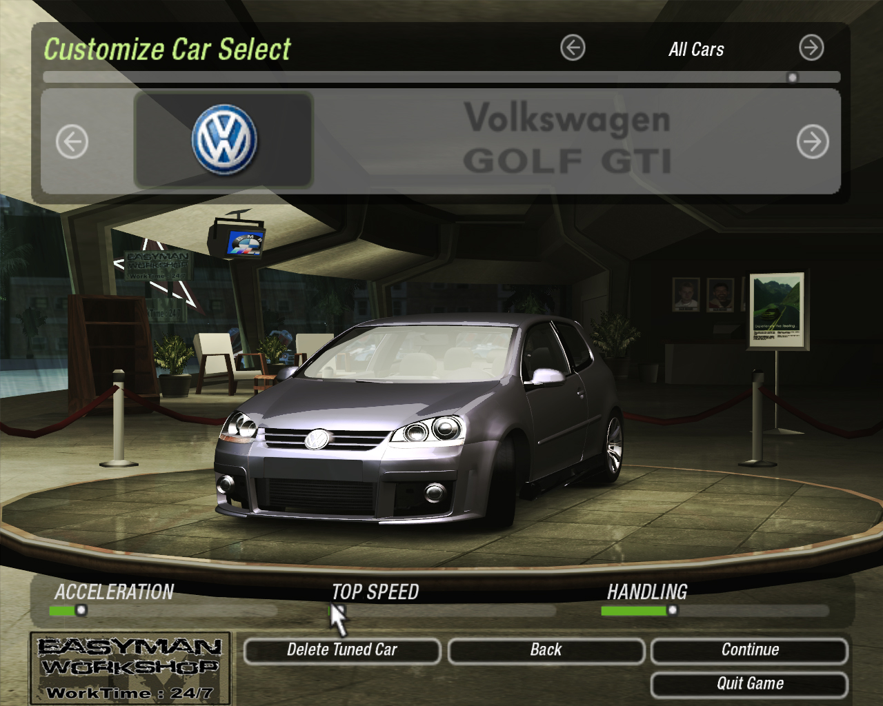 Скачать NFS: Underground 2 "Volkswagen Golf Mk5" - Геймплей
