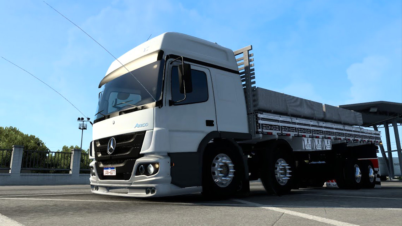 Скачать Euro Truck Simulator 2 "Грузовик Mercedes-Benz Atego" [1.45] - Транспорт