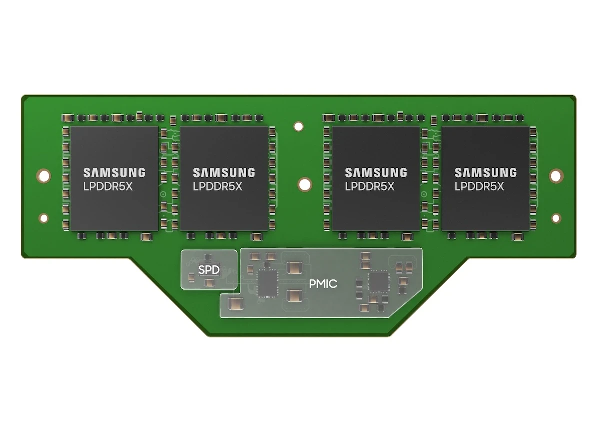 Samsung представила оперативную память Lpcamm до 128 ГБ Ddr5 для