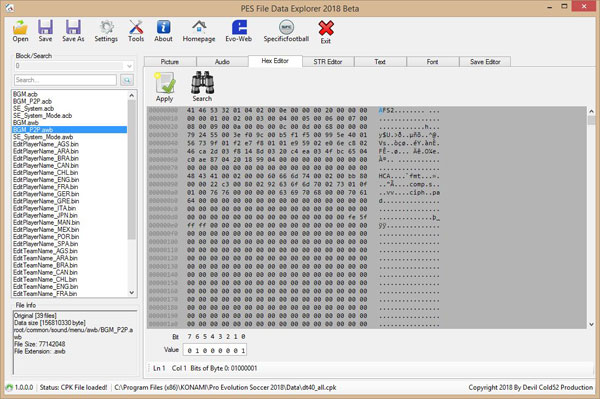Скачать PES 2018 "File Explorer 2018 Beta By Devil Cold52" - Утилиты