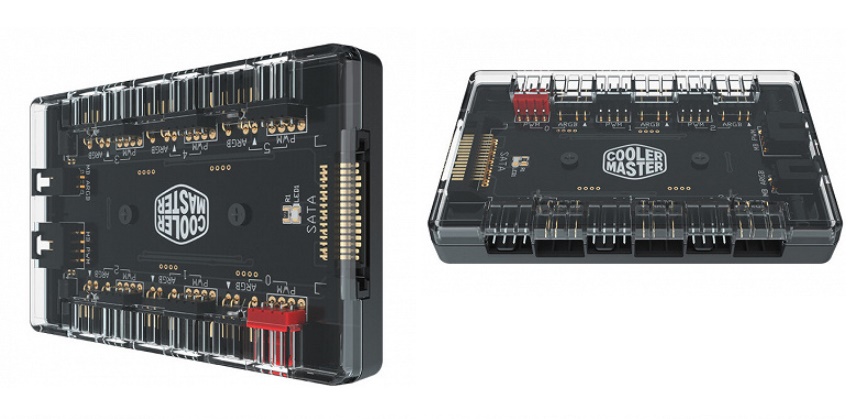 Концентратор Cooler Master MasterFan ARGB + PWM Hub превращает один ...