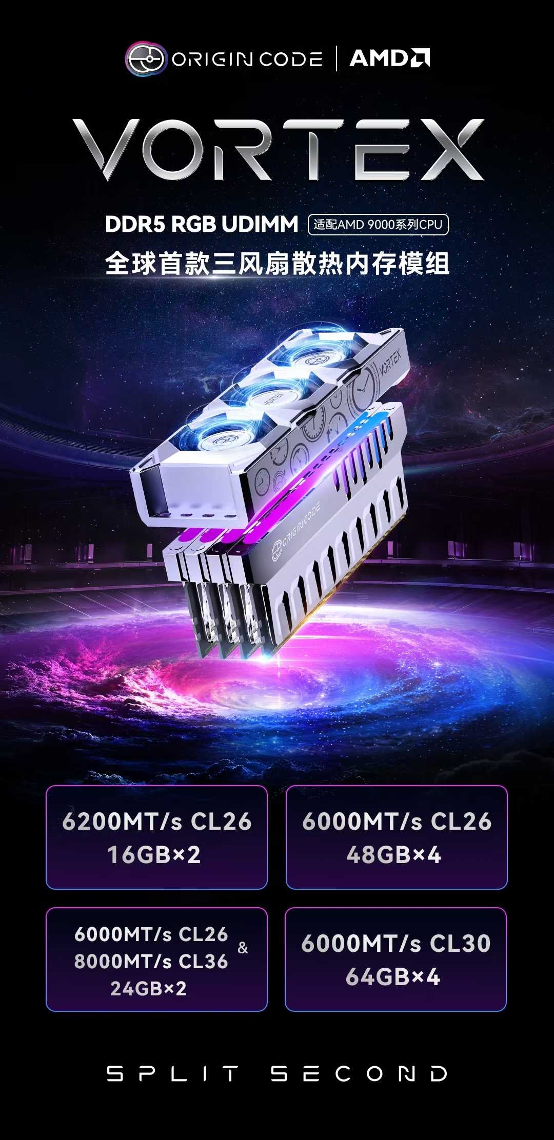 Origin Code анонсирует новые модули памяти Vortex DDR5 с активным ...