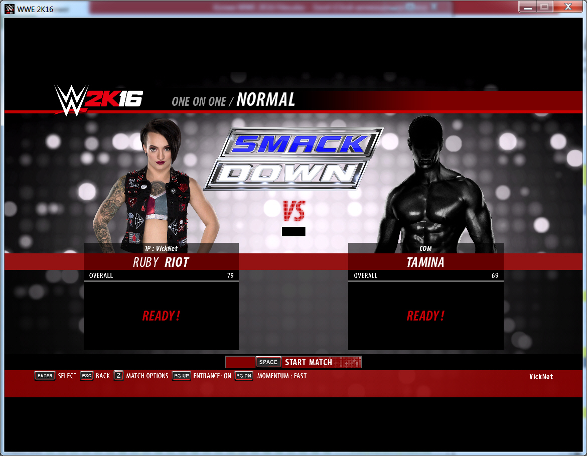 Скачать WWE 2k16 "Ruby Riot 2k19 port final version" - Геймплей