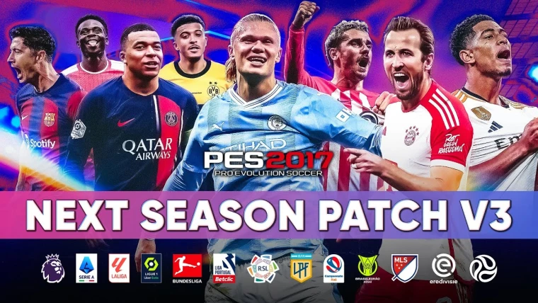 Скачать PES 2017 "Next Season Patch Сезон 2023-2024" [3.1] - Команды