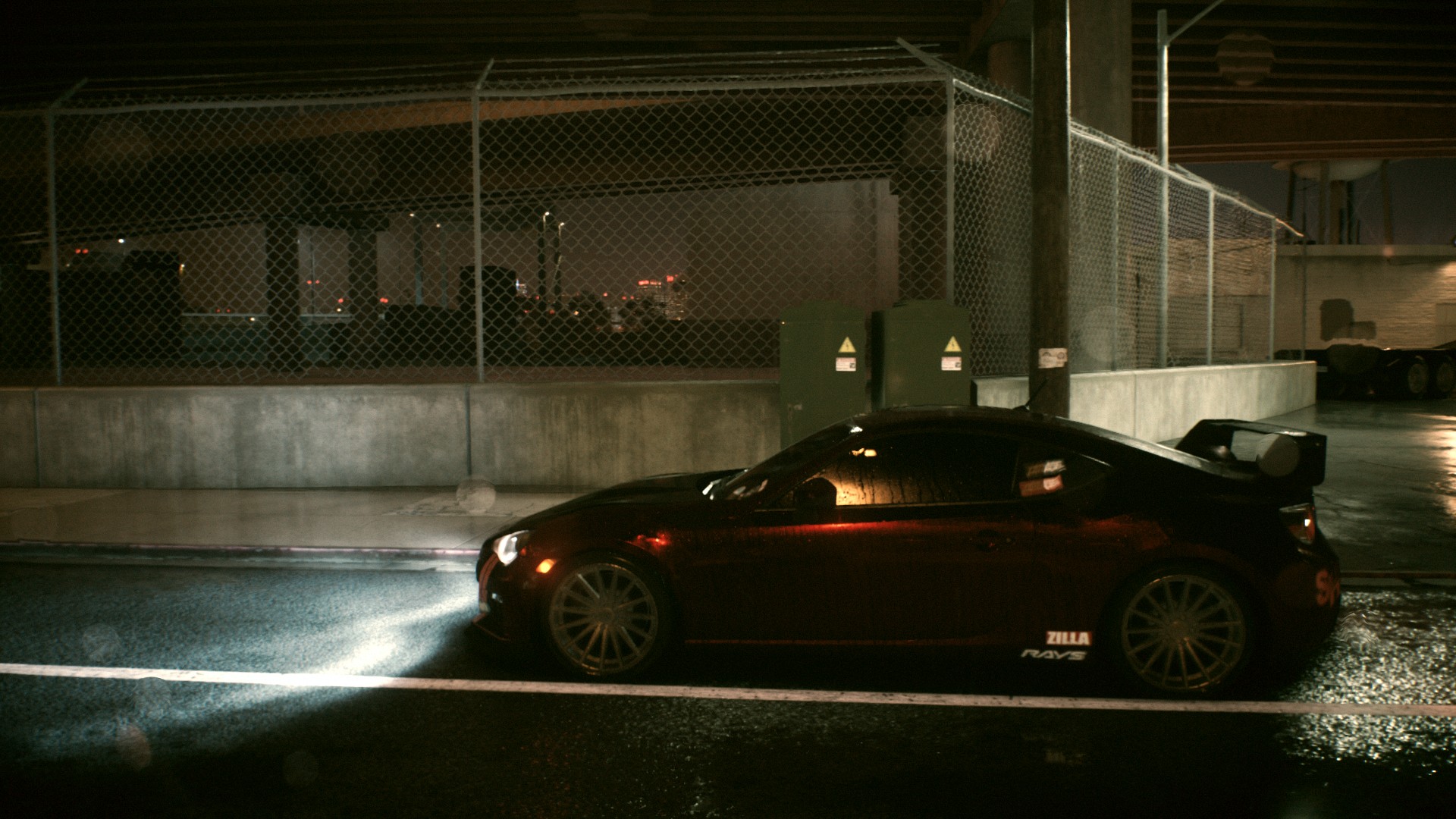 NFS 2016 - скриншоты минимальных и максимальных настройках графики