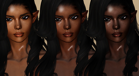 Скачать Sims 3 "Темный мокрый скинтон Black Excellence Skin [HIGH GLOSS ...