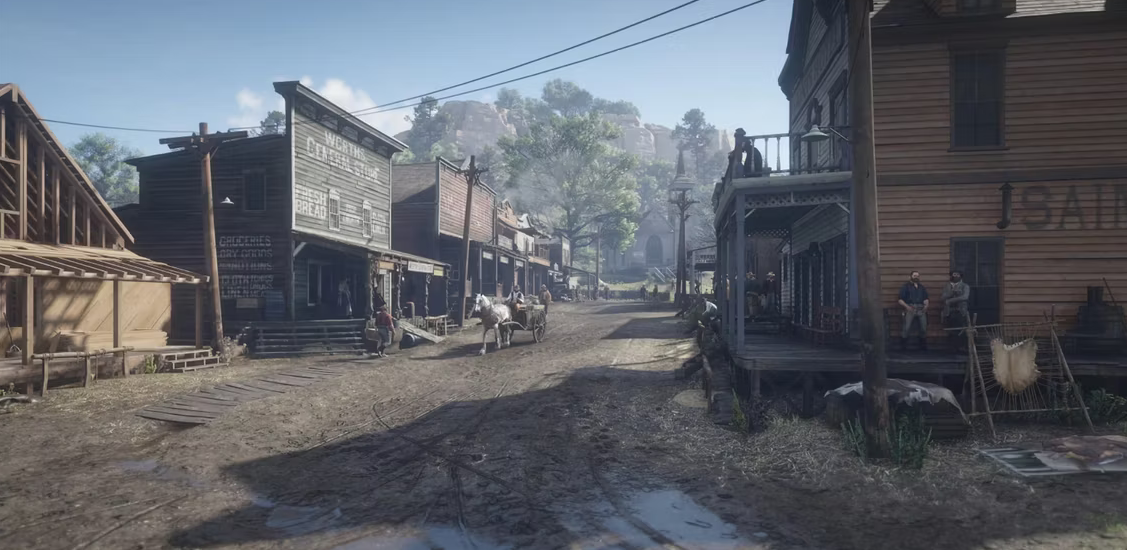 Страстный фанат RDR 2 создал необычную мини-диораму Валентайна, одного из городов в игре