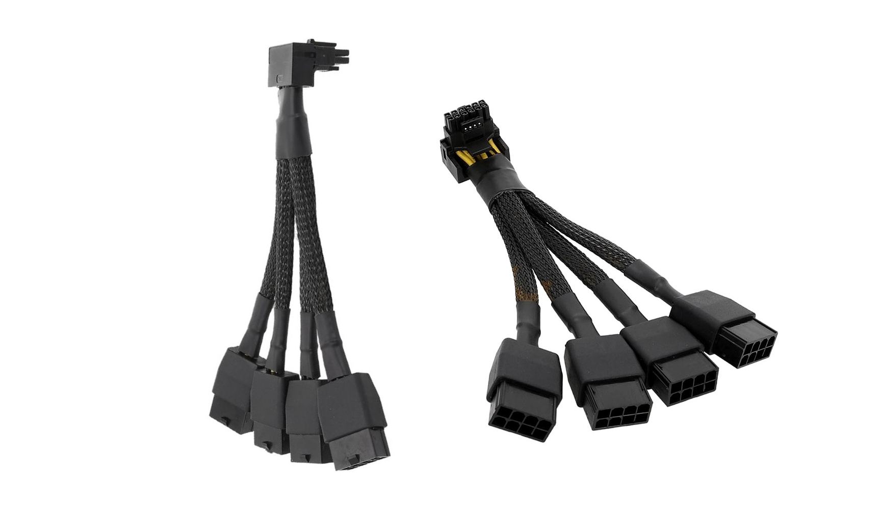 Угловые адаптеры ModDIY и Cablemod 12VHPWR позволяют удобно проложить ...