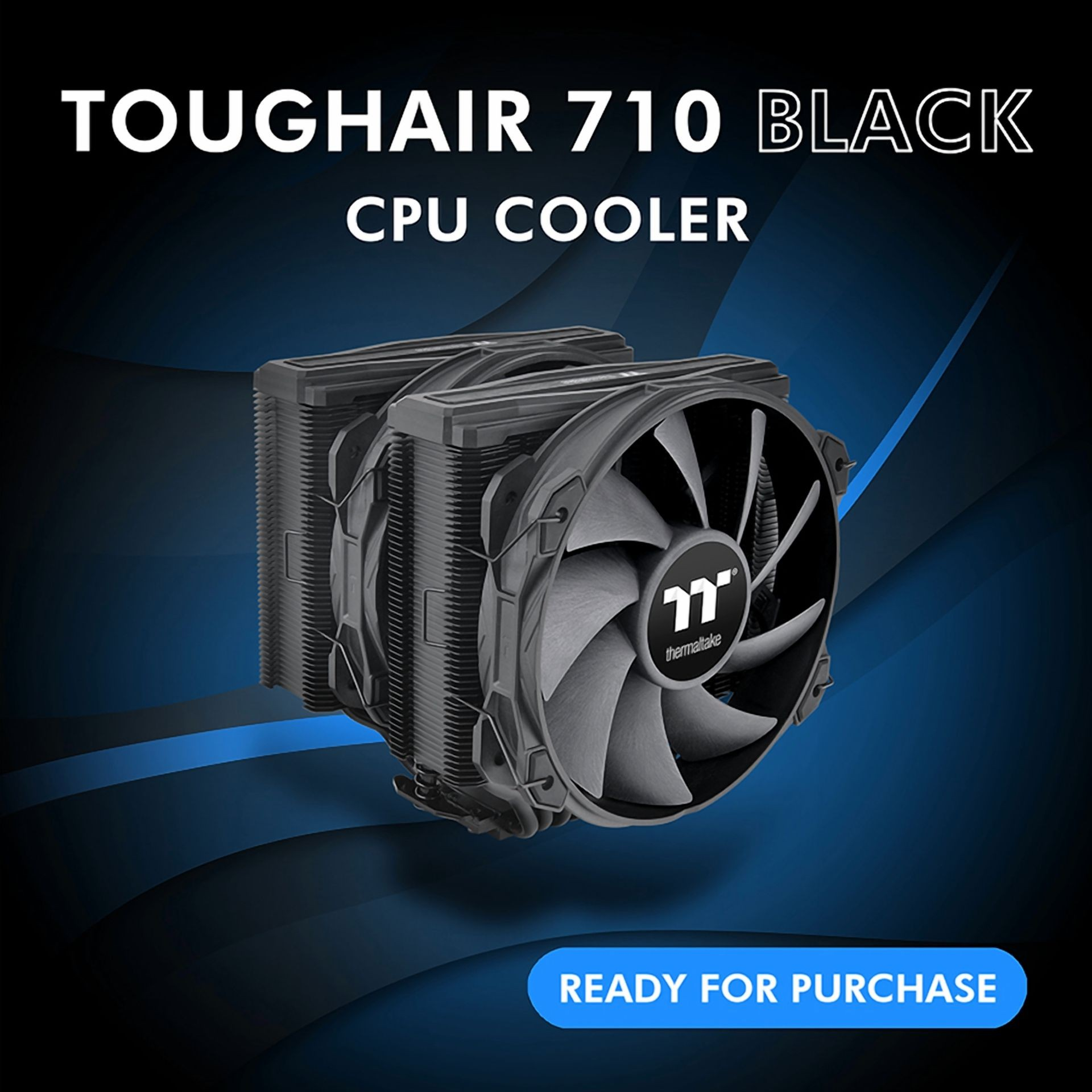 Thermaltake Toughair 710 Black - башенный кулер с двойным радиатором в новой расцветке