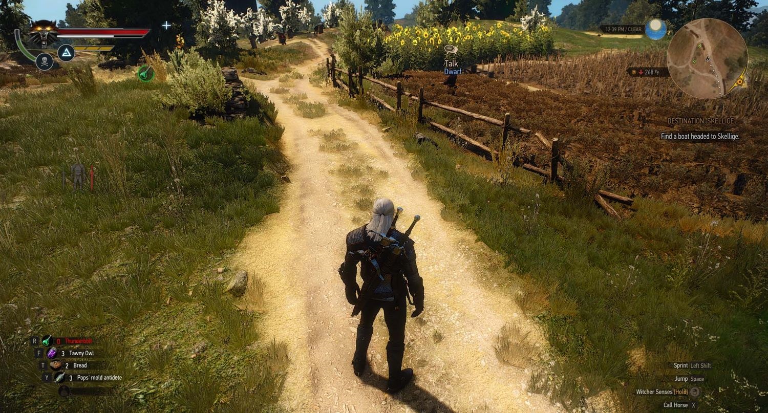 Скачать Witcher 3: Wild Hunt "HUD из Witcher 2" - Геймплей