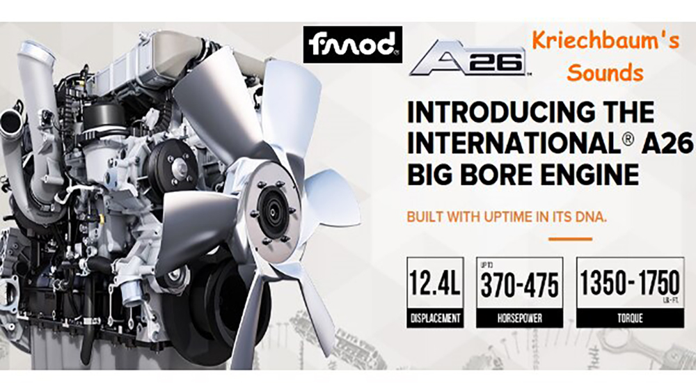 Скачать American Truck Simulator "Новый звук для двигателя Navistar A26 ...