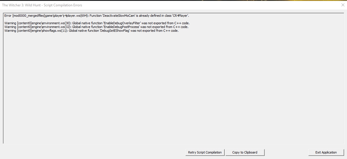 witcher 3 script compilation errors - Форум The Witcher 3: Wild Hunt