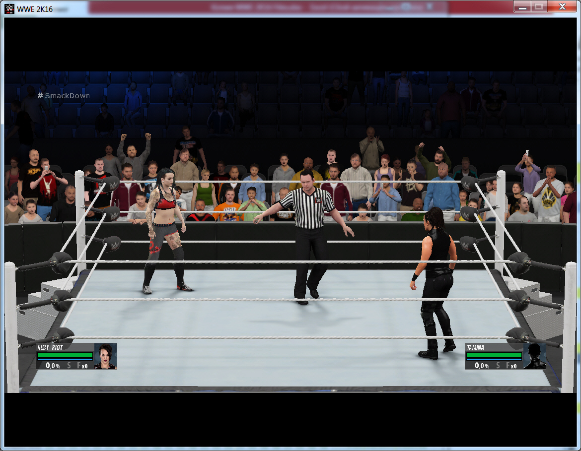 Скачать WWE 2k16 "Ruby Riot 2k19 port final version" - Геймплей