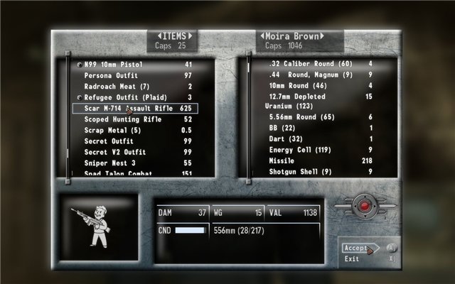 Скачать Fallout 3 "Modern User Interface" - Геймплей