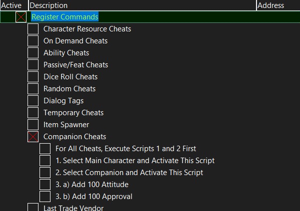 Скачать Baldur's Gate 3 "Таблица для Cheat Engine" [4.1.1.3905231 Fixed ...