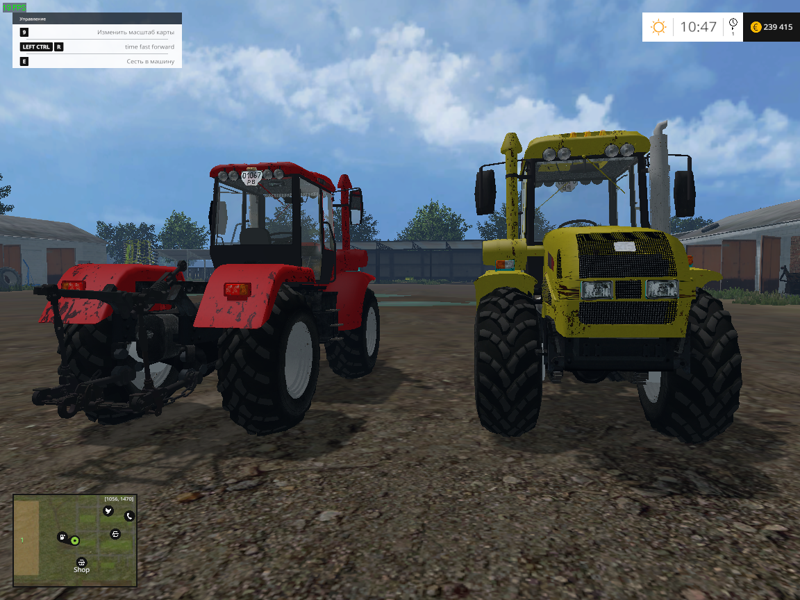 Скачать Farming Simulator 15 "Трактор HTZ 17222 v 1.1" - Геймплей