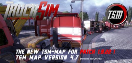 Скачать ETS 2 "TSM Map 4.7.2" - Геймплей