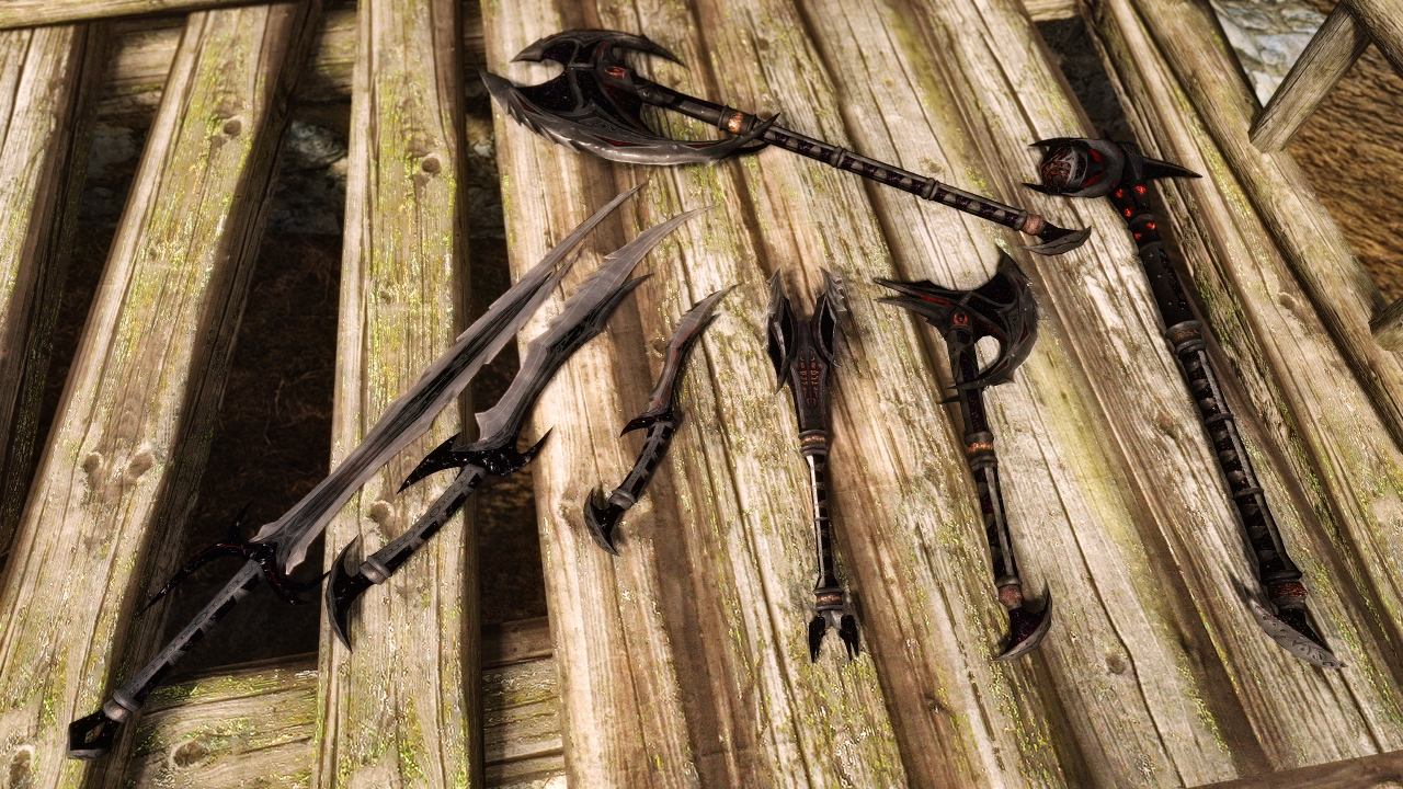 Скачать Elder Scrolls 5: Skyrim, the "Alternative Daedric Weapons (4k ...