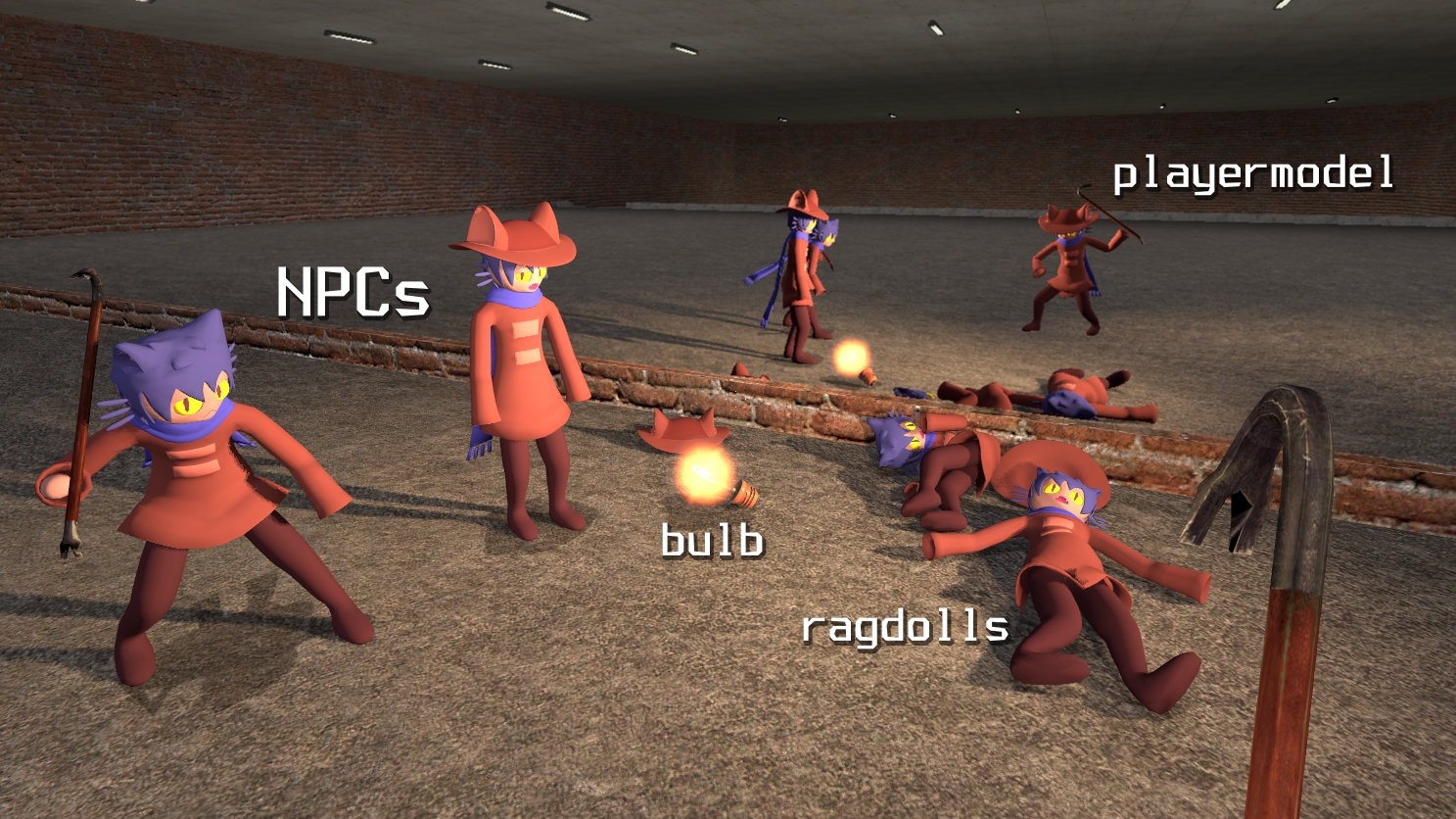 Скачать Garry's Mod "Модель для игрока Нико (из игры OneShot)" - Геймплей