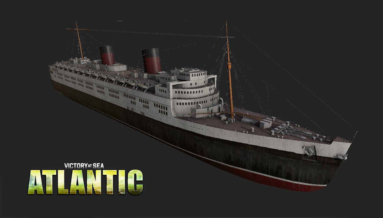 Разработчики Victory at Sea Atlantic показали корабли RMS Queen ...