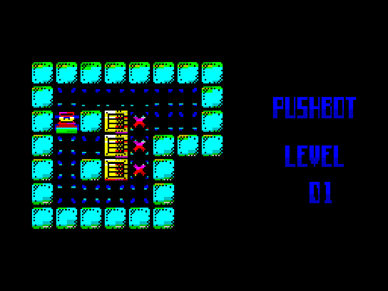 Pushbot - не очень оригинальный, но красивый клон "Сокобана"