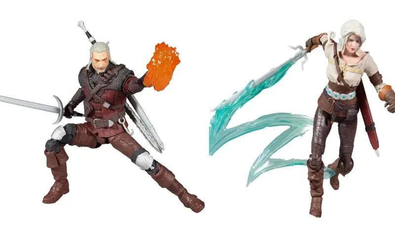 Представлены фигурки Геральта и Цири из The Witcher 3