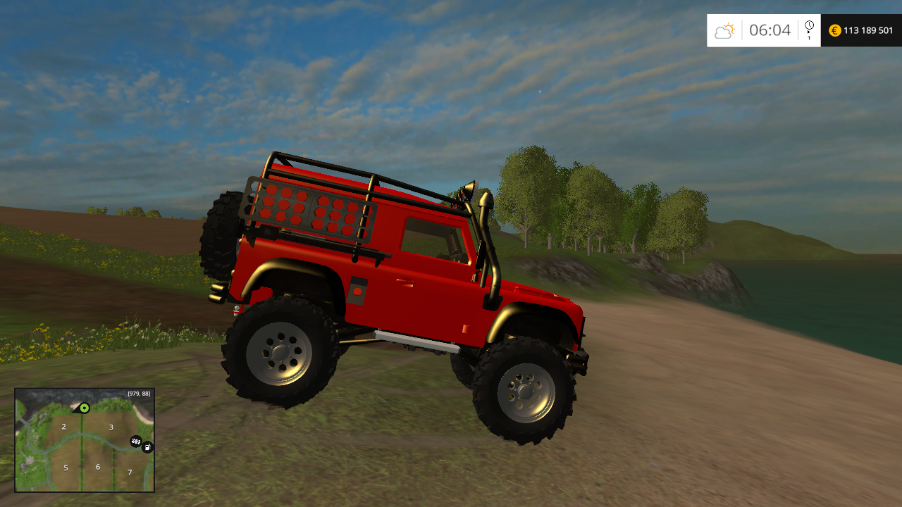 Скачать Farming Simulator 15 "Land Rover Defender Offroad V 1.0" - Геймплей