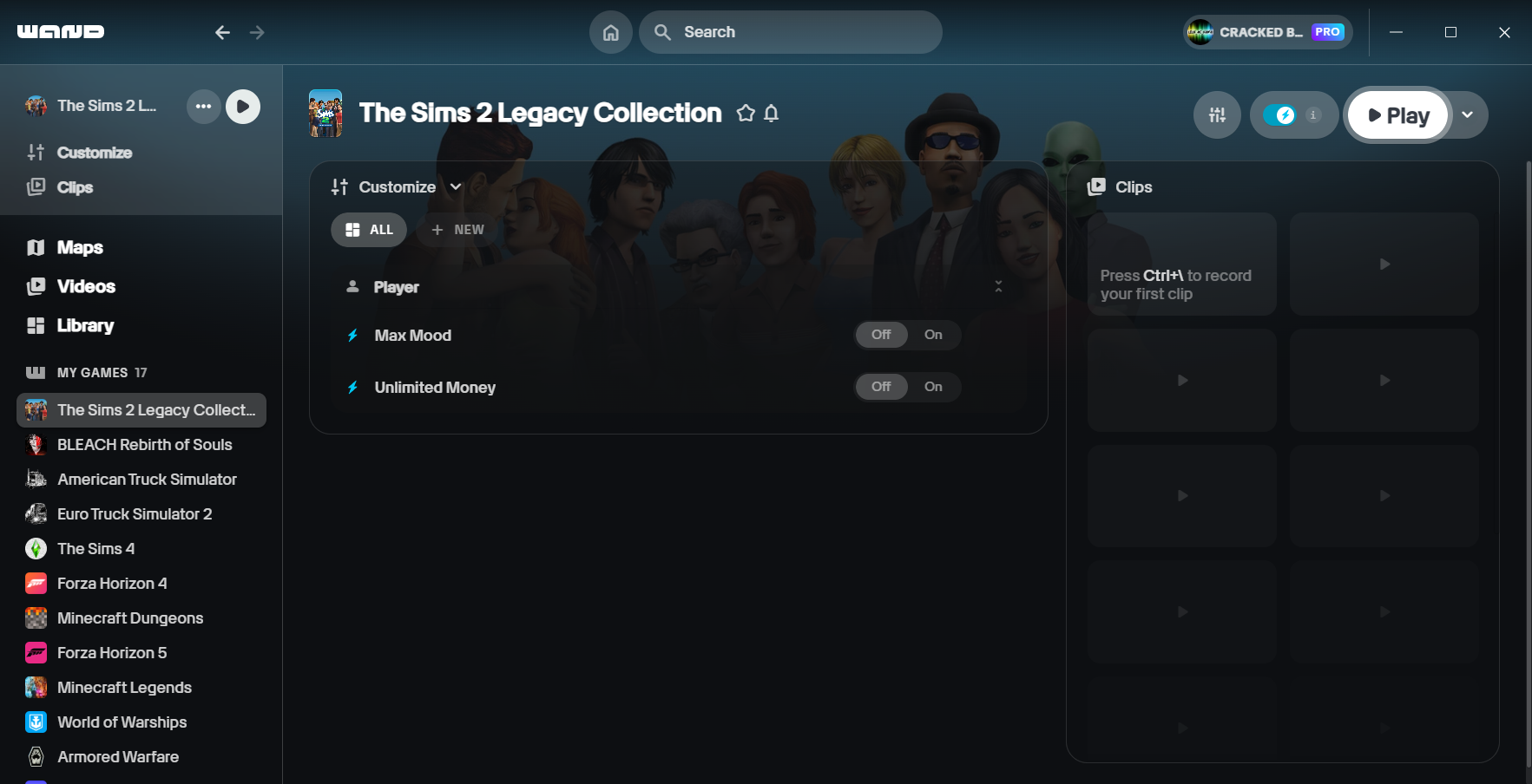 Скачать WeMod Pro + Wand Pro - unlocker "Разблокировщик версии про для ...
