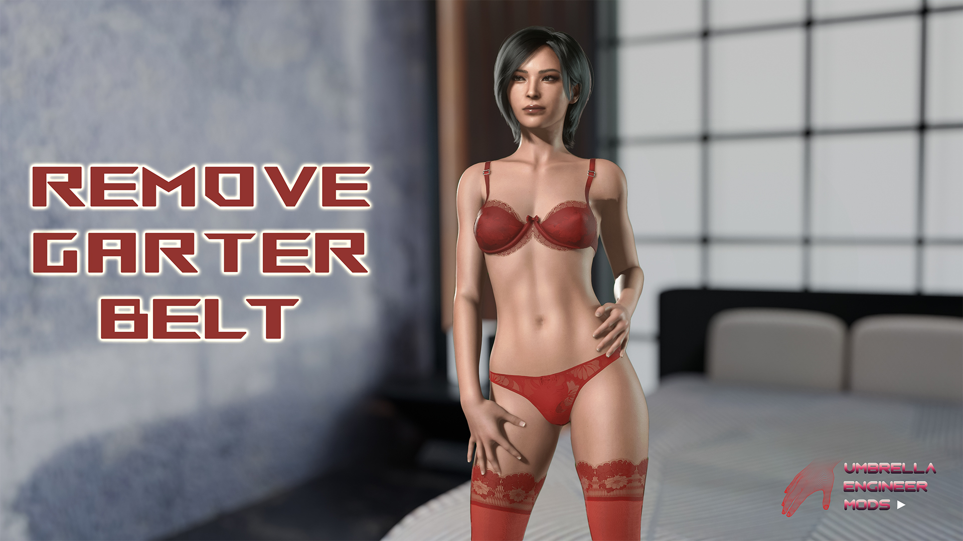 Скачать Resident Evil 4 Remake "Обнаженная Ада и комплект эротического красного белья ...