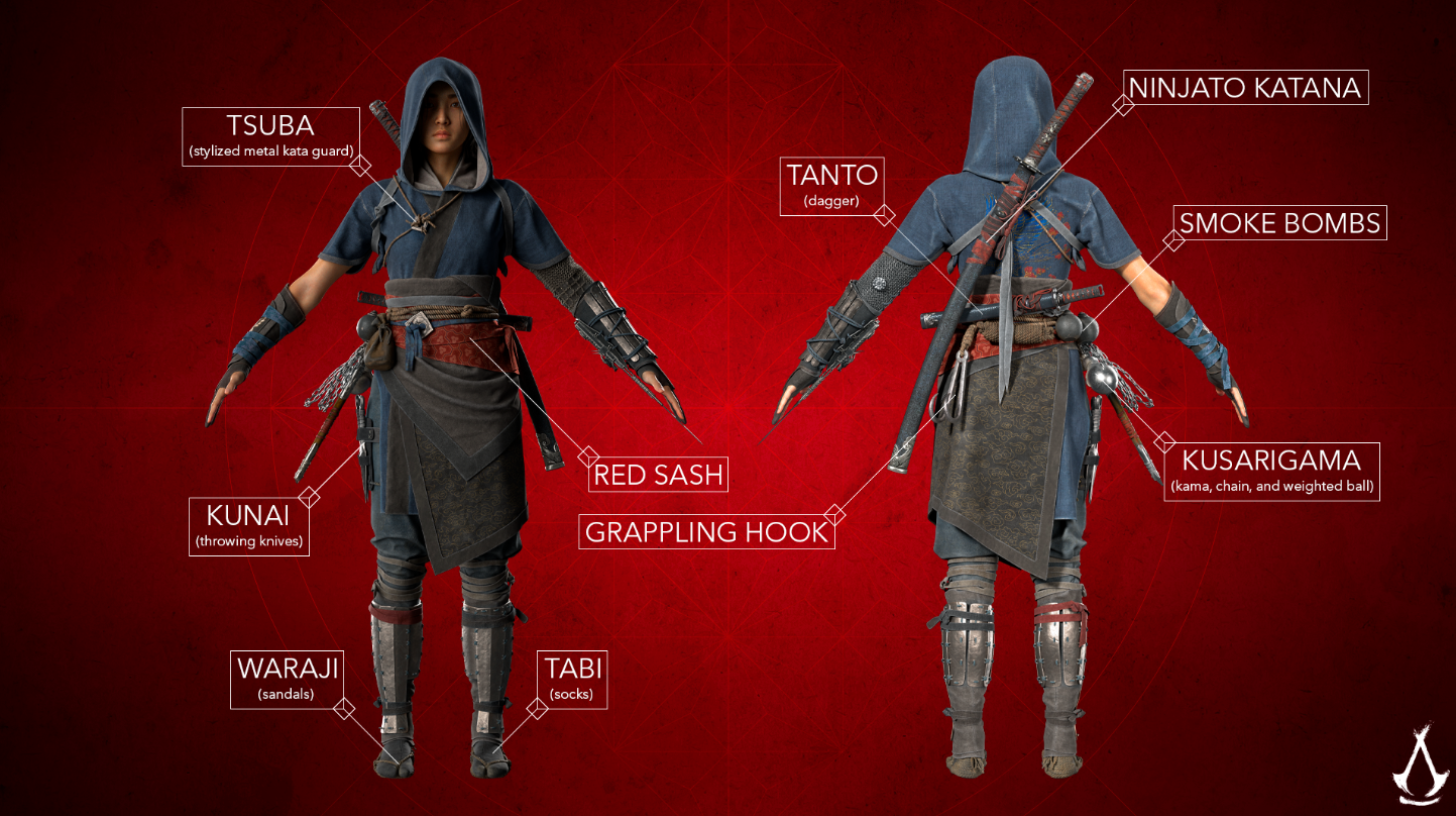 Гайд по косплею Assassin's Creed Shadows раскрывает множество деталей о Наоэ и Ясукэ